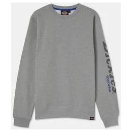 Kapuzensweatshirt Dickies "Dickies Workwear Sweatshirt OKEMO GRAPHIC SWEATSHIRT", Herren, Gr. XL, grau (grau melange), Obermaterial: 80% Baumwolle, 20% Polyester, Sweatshirts