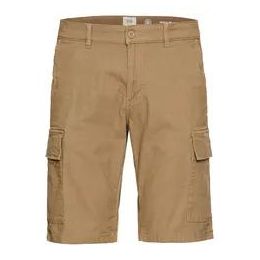 Cargobermudas Camel Active, Herren, Gr. 34, N-Gr, braun (wood), Web, Obermaterial: 98% Baumwolle, 2% Elasthan, unifarben, regular fit kniefrei, Hosen, Sommerhose mit Cargo-Taschen