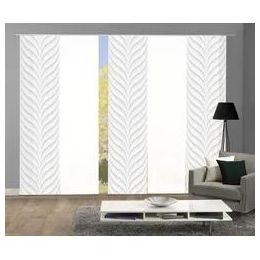 Schiebegardine Home Wohnideen "MURRAY 5er SET" Gr. 1, grau, B:60cm H:245cm, Polyester, Gardinen, Schiebevorhang Digidruck 5er Set MURRAY