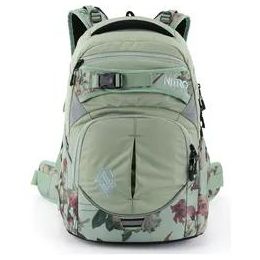 Schulrucksack Nitro "Superhero", Gr. B/H/T: 30cm x 44cm x 22cm, grün (dead flower), Polyester, Rucksäcke, Rucksack für Schule und Freizeit