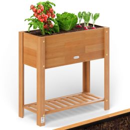 Casaria Hochbeet Akazienholz FSC -zertifiziert 68x30x75cm