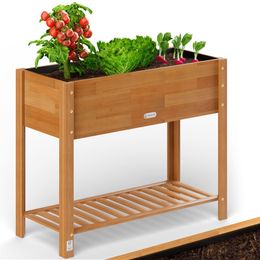 Casaria Hochbeet Akazienholz FSC -zertifiziert 100x40x84cm