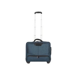 Dermata 2 Rollen Businesstrolley 46 cm Laptopfach in petrol | Gr.: onesize