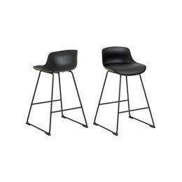 ebuy24 Barhocker Tina Schwarz 2er Set | Gr.: onesize