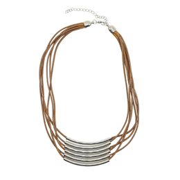 Collezione Alessandro Kurze Kette " Elena " in cognac | Gr.: onesize