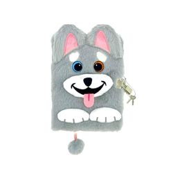 Yuhu.kids Tagebuch Husky in Grau | Gr.: onesize
