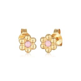 Elli Ohrringe 925 Sterling Silber Blume in Gold | Gr.: onesize