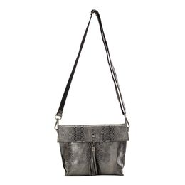 NAEMI Damen Schultertaschen in Grau Schwarz | Gr.: onesize