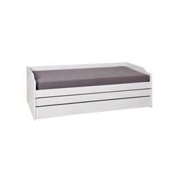 ebuy24 Bett Lotved Weiß 97 x 209 cm | Gr.: onesize