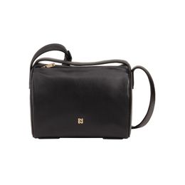 DuDu Up Umhängetasche Leder 19.5 cm in black-nude | Gr.: onesize