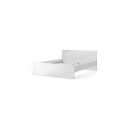 ebuy24 Bett Nada Weiß 166 x 207 cm | Gr.: onesize