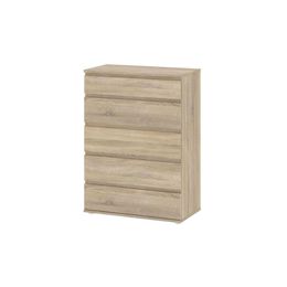 ebuy24 Kommode Nora Eiche Dekor 77 x 40 cm | Gr.: onesize
