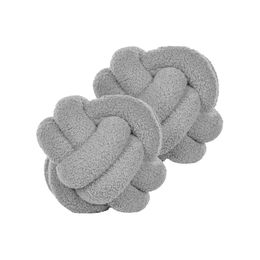 Beliani 2er-Set Dekokissen MALNI in Grau | Gr.: onesize