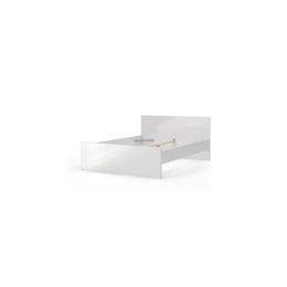 ebuy24 Bett Nada Weiß 146 x 197 cm | Gr.: onesize