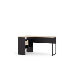 ebuy24 Schreibtisch Fula Schwarz 145 x 81 cm | Gr.: onesize