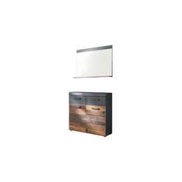 ebuy24 Garderobenaufstellung Irwin F Braun 90 x 34 cm | Gr.: onesize
