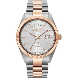 Roamer Quarzuhr Primeline Daydate Silber, Rosagold in mehrfarbig | Gr.: onesize