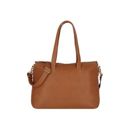 Plevier Edge Aktentasche RFID Schutz Leder 40 cm Laptopfach in cognac | Gr.: onesize