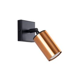 Nice Lamps Wandlampe SOLARA schwarz/kupfer H 49 | Gr.: onesize