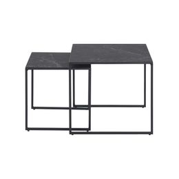 ebuy24 Couchtisch Infinity Schwarz 50 x 50 cm | Gr.: onesize