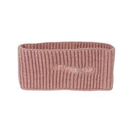 styleBREAKER Strick Stirnband mit Logo in Altrose | Gr.: onesize
