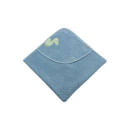 Sterntaler Kapuzenbadetuch 80x80 cm DINO Rexi in helles blau | Gr.: onesize