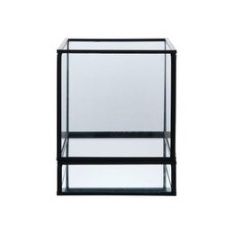 ebuy24 Kerzenhalter Hurricane Schwarz 12 x 12 cm | Gr.: onesize