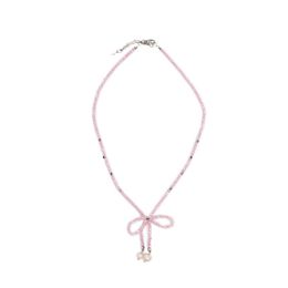 Collezione Alessandro Kurze Kette " Schleife " in rosa | Gr.: onesize