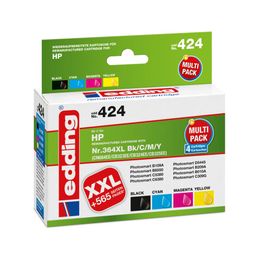 Edding Tintenpatronen Multipack 4 kompatibel mit HP 364XL schwarz + color | Gr.: onesize
