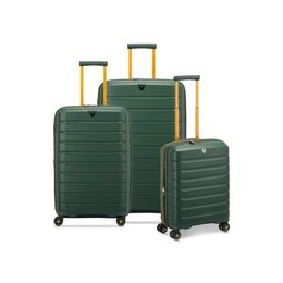Roncato B-Flying Move 4 Rollen Kofferset 3-teilig mit Dehnfalte in verde mimetico | Gr.: onesize