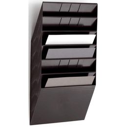 Durable Prospektspender Flexiboxx 6 A4 quer 6 Fächer schwarz | Gr.: onesize