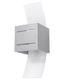 Nice Lamps Wandleuchte CARLO Grau (H)30cm (B)12cm (L)10cm | Gr.: onesize