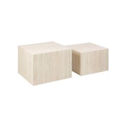 ebuy24 Couchtisch Dice Beige 58 x 58 cm | Gr.: onesize