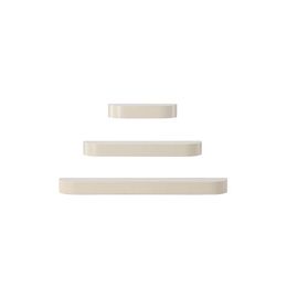 ebuy24 Wandregal-Set Glow Beige 3 x 20 cm | Gr.: onesize