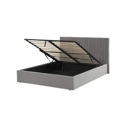 Beliani Bettgestell VION in Grau - (W) 177 x (H) 110 x (L) 216 cm | Gr.: onesize