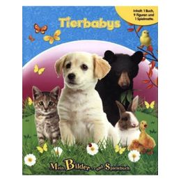 Phidal Spielzeug - Tierbabys, Spielbuch + 8-10 Spielfiguren + Spielmatte | Gr.: onesize