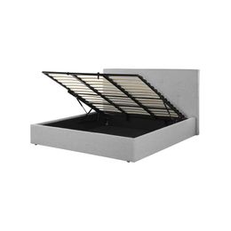 Beliani Bettgestell LORIENT in Grau - (W) 197 x (H) 112 x (L) 216 cm | Gr.: onesize