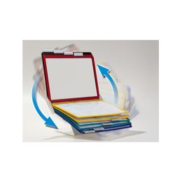 Durable Sichttafelhalter Vario mit 10 Sichttafeln und Wandhalterung | Gr.: onesize