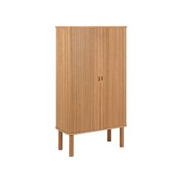 ebuy24 Vitrinenschrank Langley Eiche 80 x 40 cm | Gr.: onesize