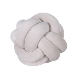 Beliani Dekokissen MALNI in Grau - (W) 20 x (H) 20 x (L) 20 cm | Gr.: onesize