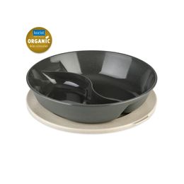 Koziol CONNECT SEPAREE 1,5 - Men&uuml;teller mit Deckel 1,5l in nature ash grey | Gr.: onesize