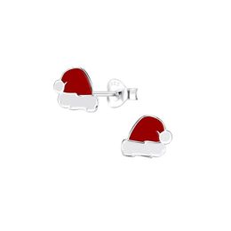 Alexander York Kinderohrstecker WEIHNACHTSMÜTZE in 925 Sterling Silber, 2-tlg. | Gr.: onesize