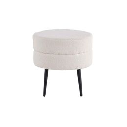 ebuy24 Pouf Pot 2 wei&szlig; 40 x 40 cm | Gr.: onesize