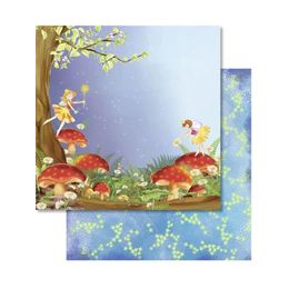 Buntpapierfabrik Ludwig Bähr Scrapbook Paper Premium Glitter 30,5x30,5cm Packung mit 25 Blatt ... | Gr.: onesize