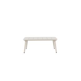 ebuy24 Gartentisch Lina Beige 90 x 90 cm | Gr.: onesize