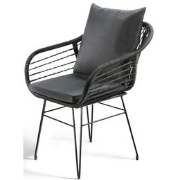 kobolo Esszimmerstuhl CUSHYROPEBLK in Schwarz | Gr.: onesize