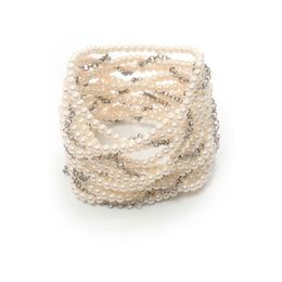 Collezione Alessandro Trachtenarmband " Hanke " in creme | Gr.: onesize