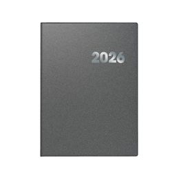 Brunnen Buchkalender 789 A4 1 Tag/Seite Kunststoff-Einband Reflection grau ... | Gr.: onesize