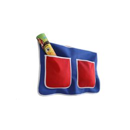 Ticaa Betttasche f&uuml;r Hoch- und Etagenbetten in Blau-Rot | Gr.: onesize