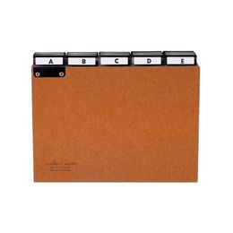 Durable Leitregister A4 quer A-Z Pressspan 5/5-Teilung braun | Gr.: onesize